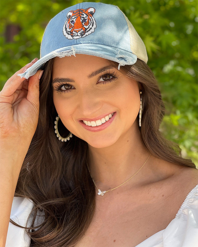 Easy Tiger Baseball Hat - Distressed Denim – True Orange Boutique