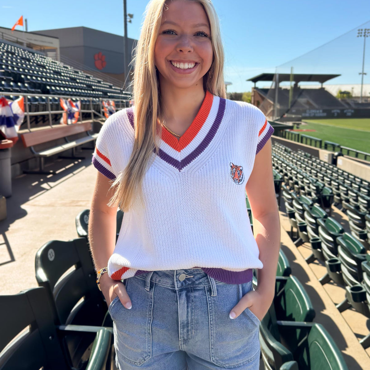 Retro Tiger Vest – True Orange Boutique
