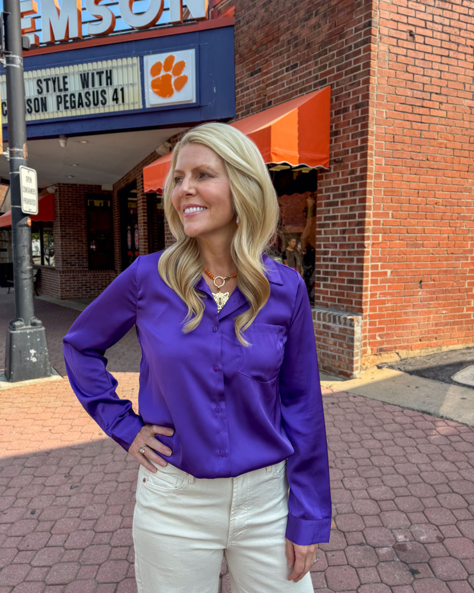 Allison Top - Purple – True Orange Boutique