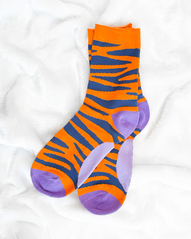 Tiger Stripe Socks – True Orange Boutique