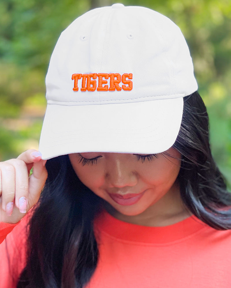 Tigers Embroidered Hat - Orange – True Orange Boutique